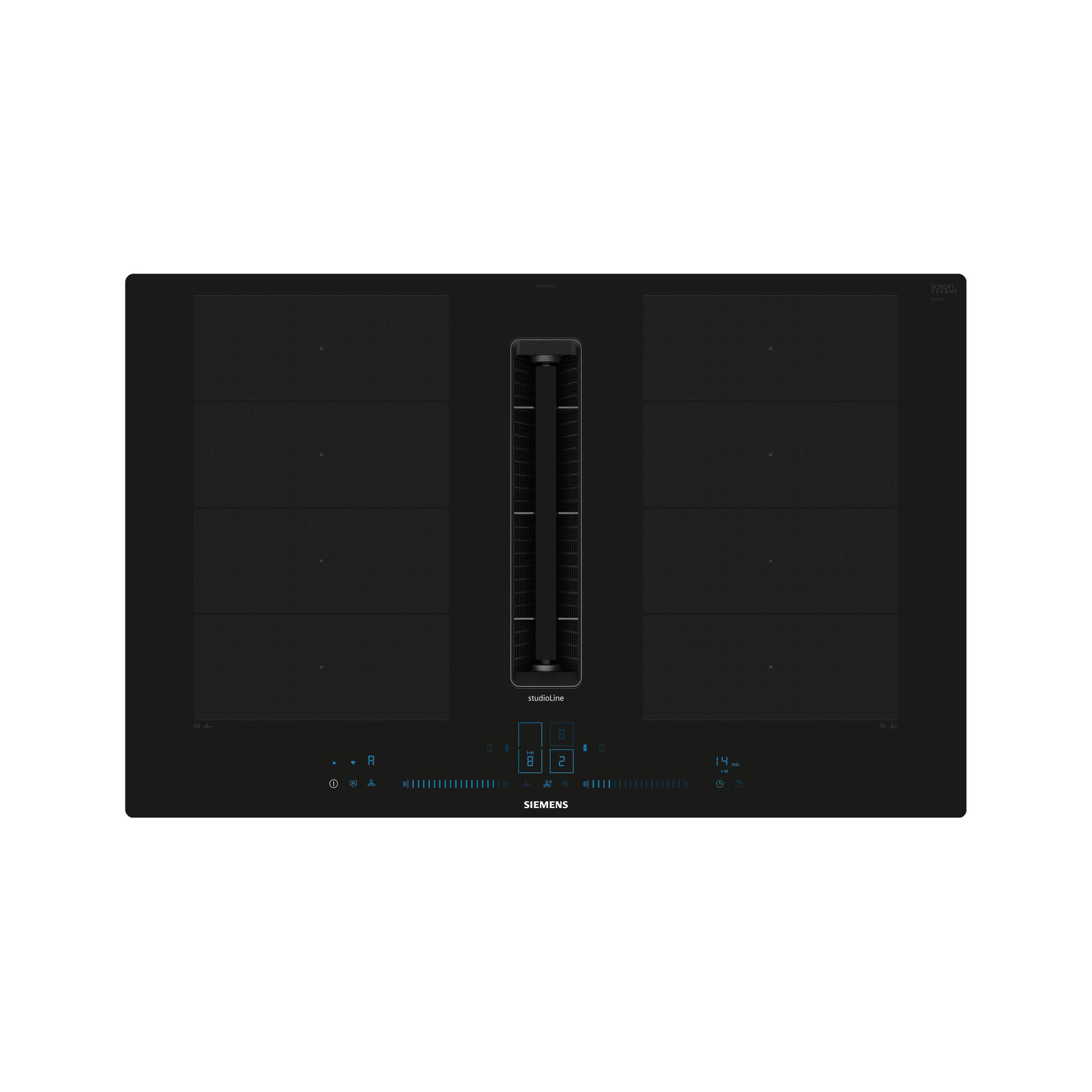 Häll med integrerad fläkt Siemens EX807NX68E - Ballingslöv