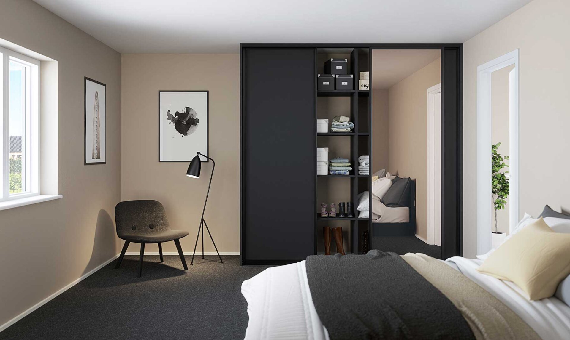 Garderob i sovrummet - Ballingslöv